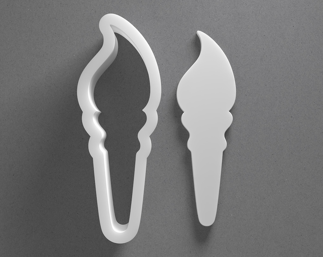 Torch Cookie Cutter - From Mini to Large - Olympic Fire Polymer Clay ...