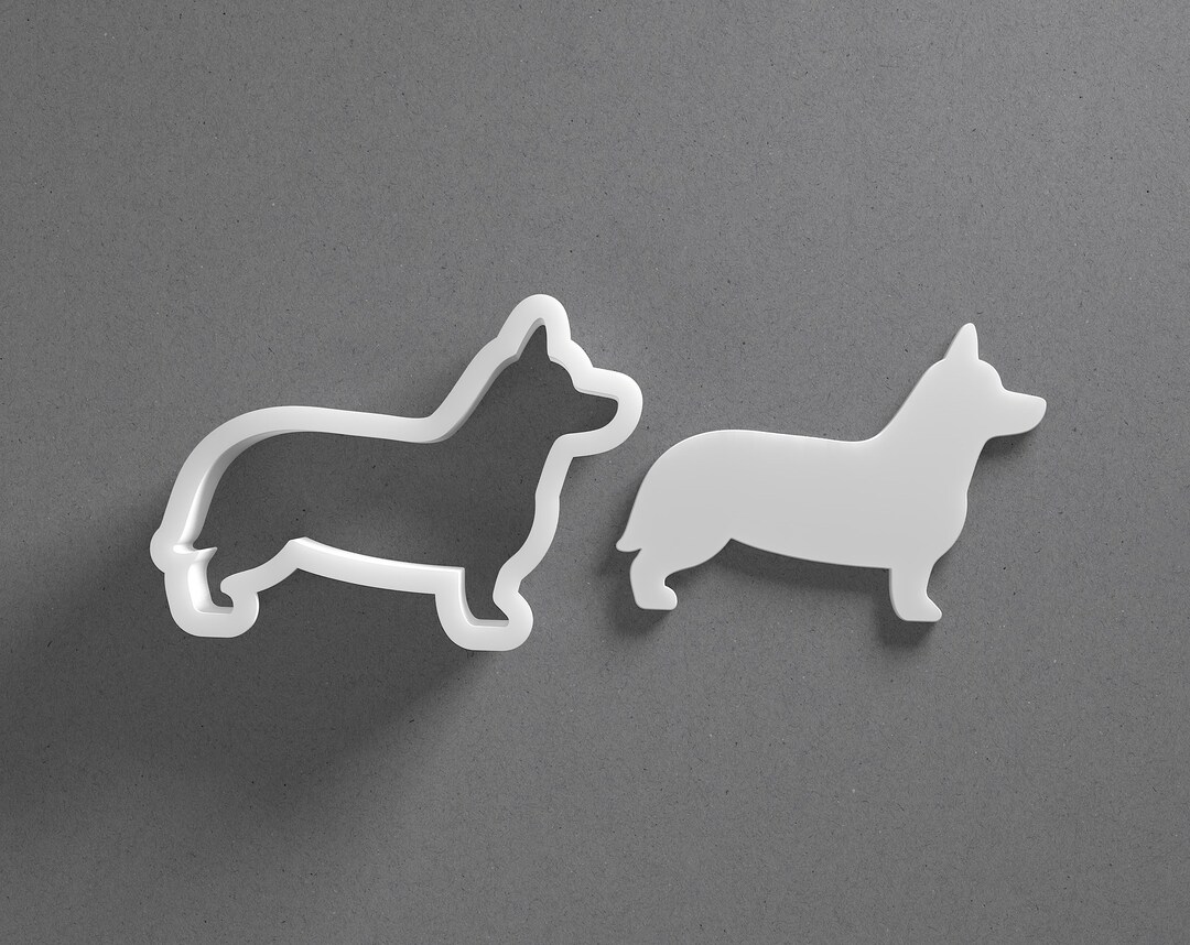 Corgi Cookie Cutter - From Mini to Large - Dog Breed Polymer Clay ...