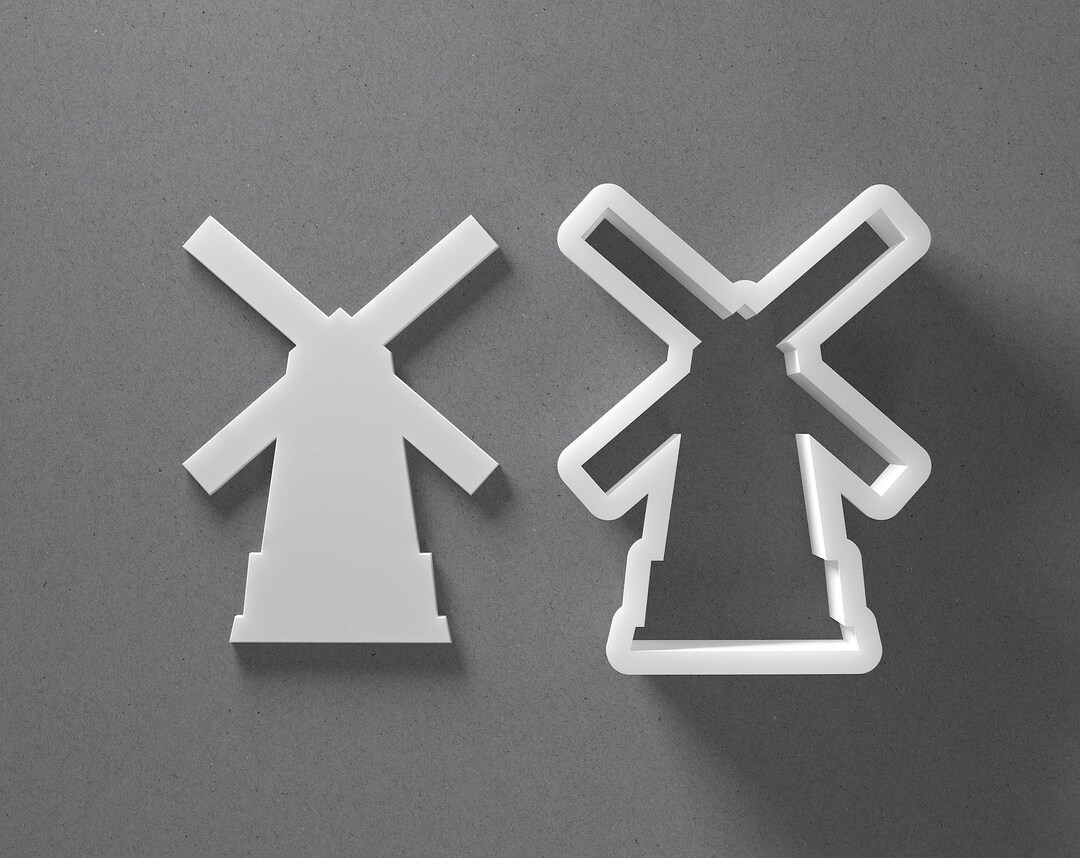 Windmill Cookie Cutter & Wind Mill Polymer Clay Earring, Pottery Tool ...
