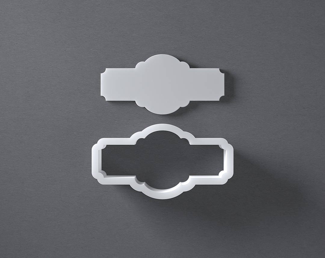 Plaque Frame Cookie Cutter From Mini to Large Ornament | Etsy