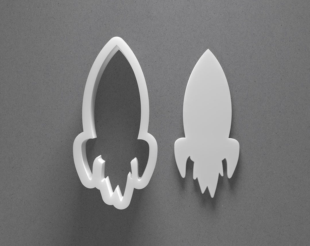 Rocket Cookie Cutter & Rocketship Spaceship Polymer Clay Earring ...