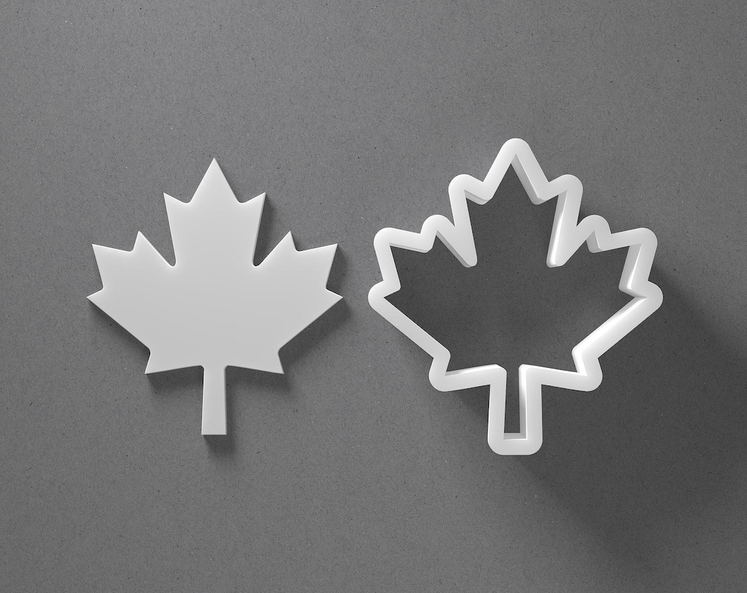Maple Leaf Cookie Cutter & Polymer Clay Earring, Pottery Tool - Etsy