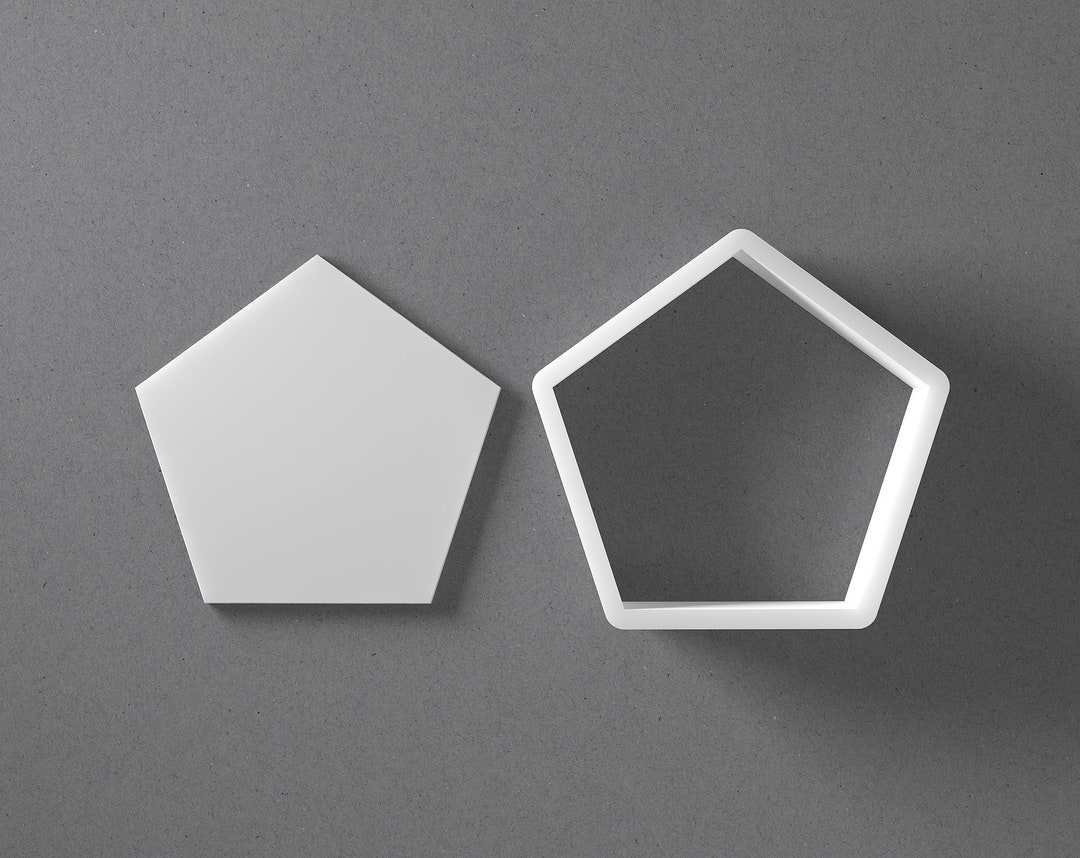 Pentagon Cookie Cutter - From Mini to Large - Polygon Polymer Clay ...