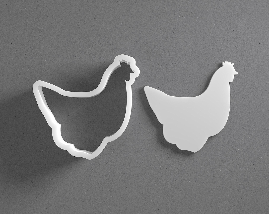 Chicken Cookie Cutter & Farm Animal Bird Polymer Clay Earring, Pottery ...