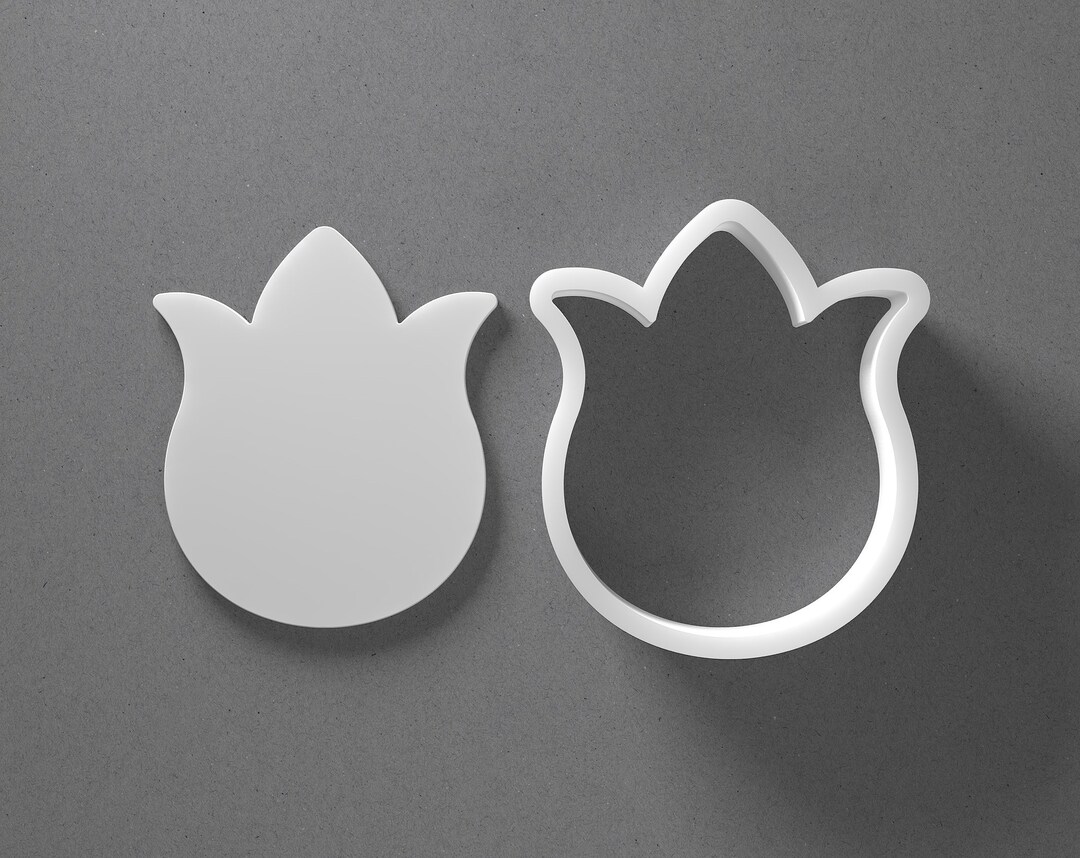 Tulip Flower Cookie Cutter - From Mini to Large - Easter Polymer Clay ...