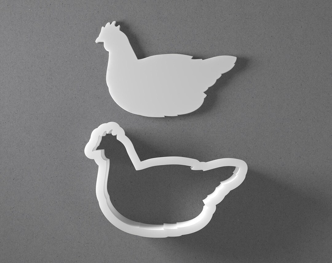 Chicken Cookie Cutter & Farm Animal Bird Shape Polymer Clay Earring ...