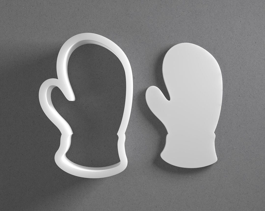 Mitten Cookie Cutter - From Mini to Large - Winter Glove Polymer Clay ...