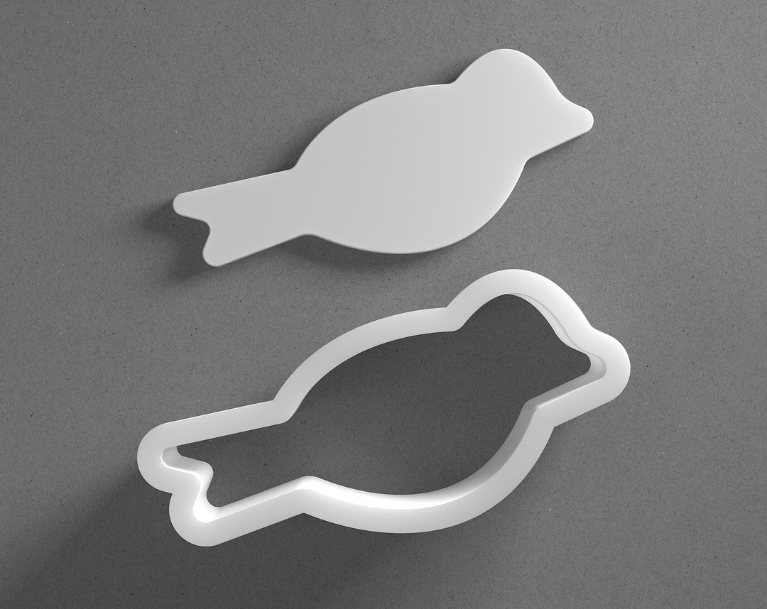 Stylized Bird Cookie Cutter From Mini to Large Simple Animal Polymer ...