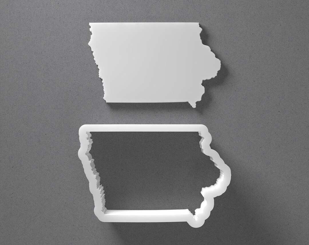 Iowa State State Cookie Cutter & USA Shape Polymer Clay Earring ...