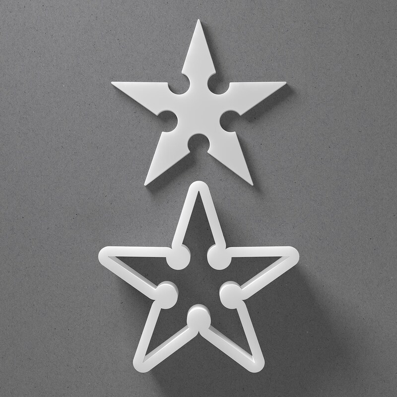 Ninja Star Cookies - Etsy