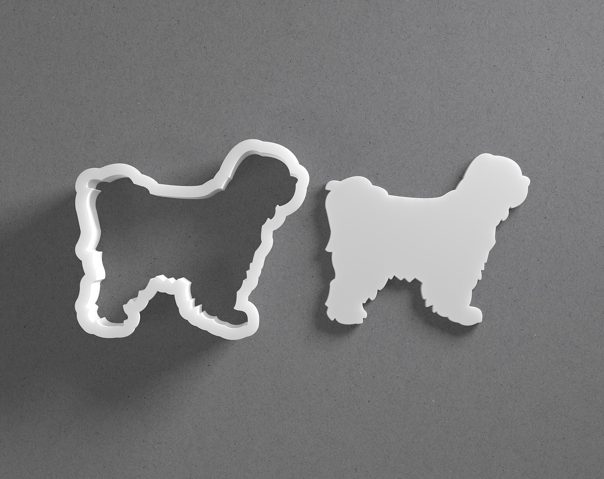 Tibetan Terrier Cookie Cutter - From Mini to Large - Dog Breed Polymer ...