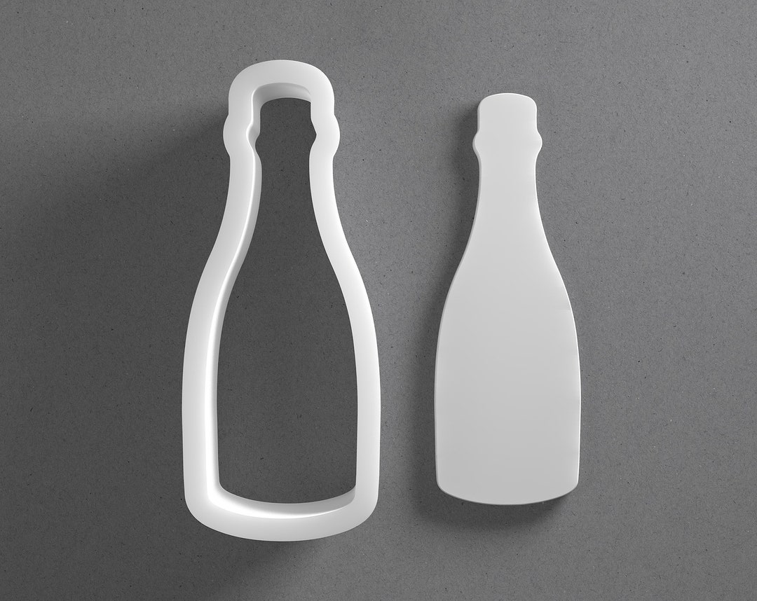 Champagne Bottle Cookie Cutter - From Mini to Large - Fizzy Drink ...