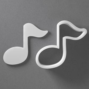 Single Eighth Note Cookie Cutter & Sheet Music Polymer Clay Earring ...