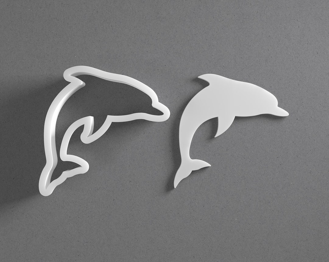 Dolphin Cookie Cutter - From Mini to Large - Sea Animal Polymer Clay ...