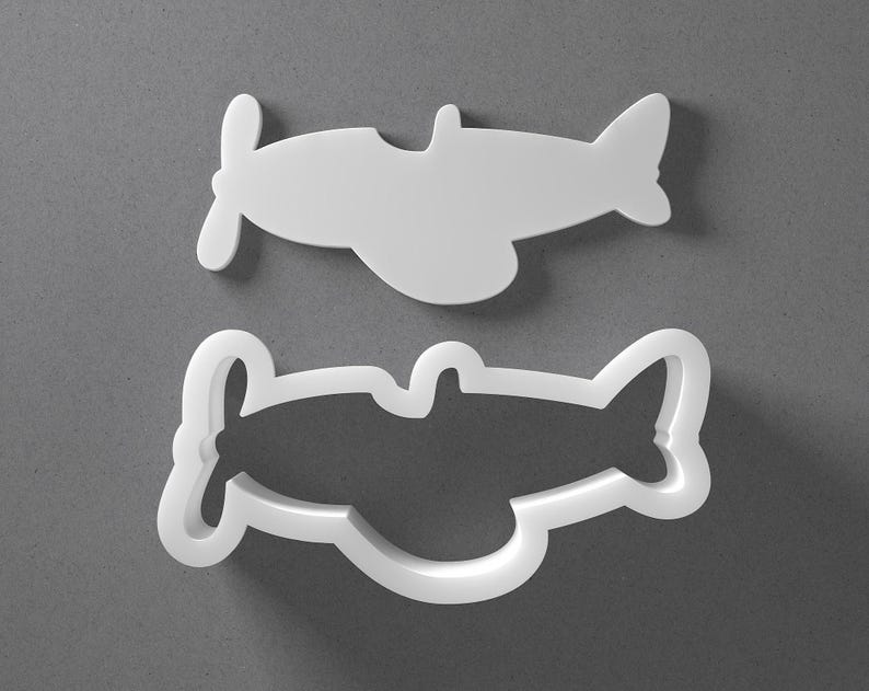 Vintage Retro Airplane Cookie Cutter & Plane Aeroplane Polymer Clay ...