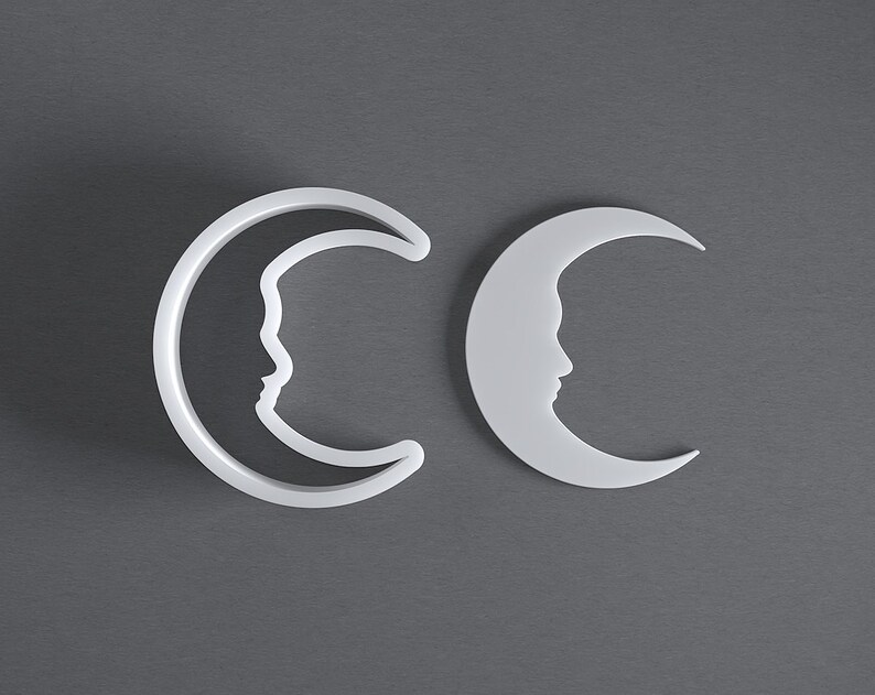 Celestial Moon Cookie Cutter From Mini to Large Man in - Etsy