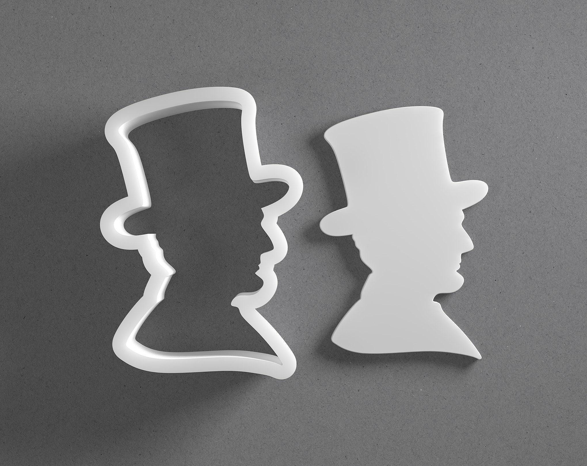 President Abraham Lincoln Cookie Cutter & Polymer Clay Earring, Pottery ...