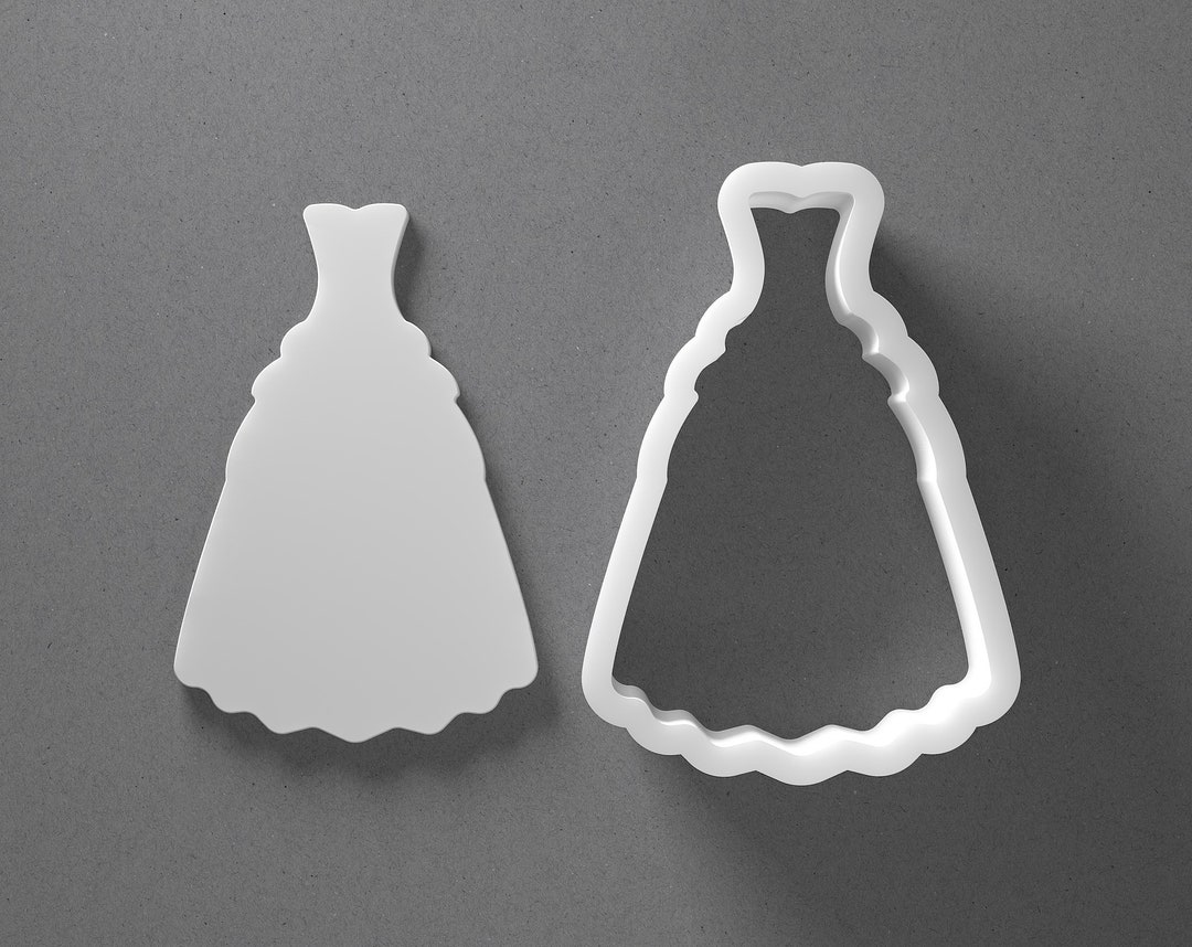 Wedding Dress Cookie Cutter - From Mini to Large - Polymer Clay Jewelry ...
