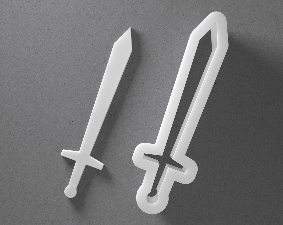 Sword Cookie Cutter - From Mini to Large - Polymer Clay Jewelry and ...