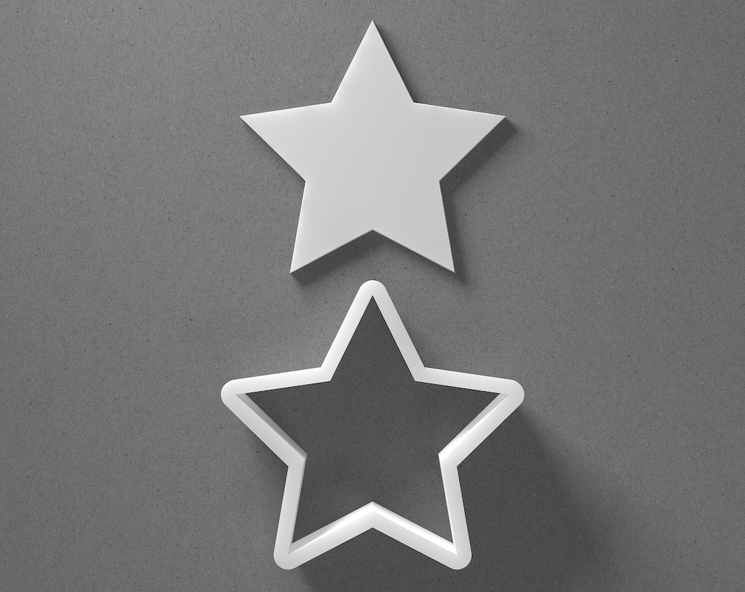 Five Pointed Star Cookie Cutter - From Mini to Large - Polymer Clay ...
