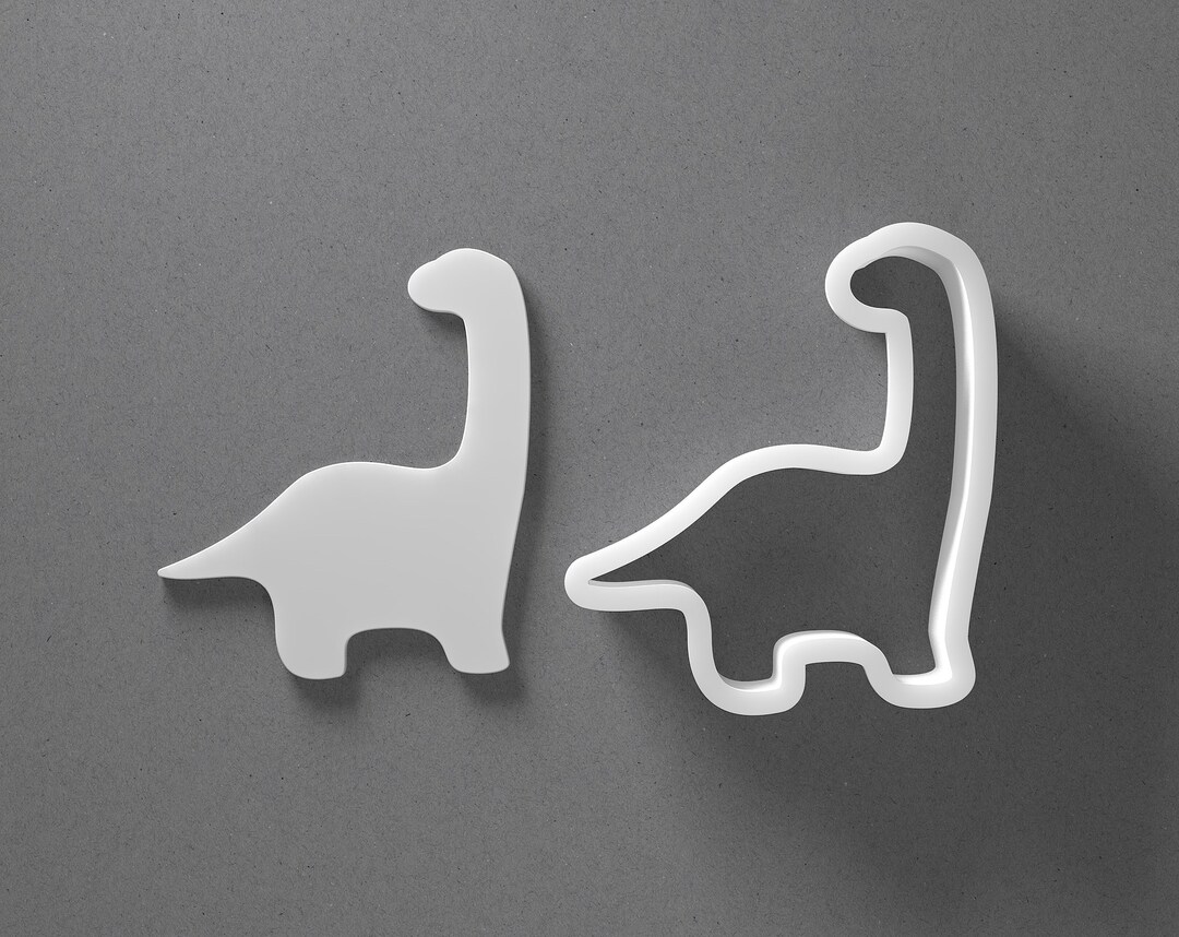 Dinosaur Brontosaurus Cookie Cutter - From Mini to Large - Animal ...