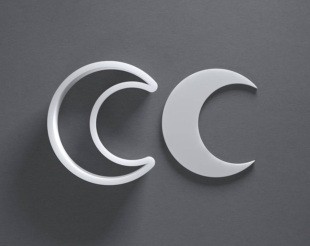 Crescent Moon Cookie Cutter From Mini to Large Polymer | Etsy