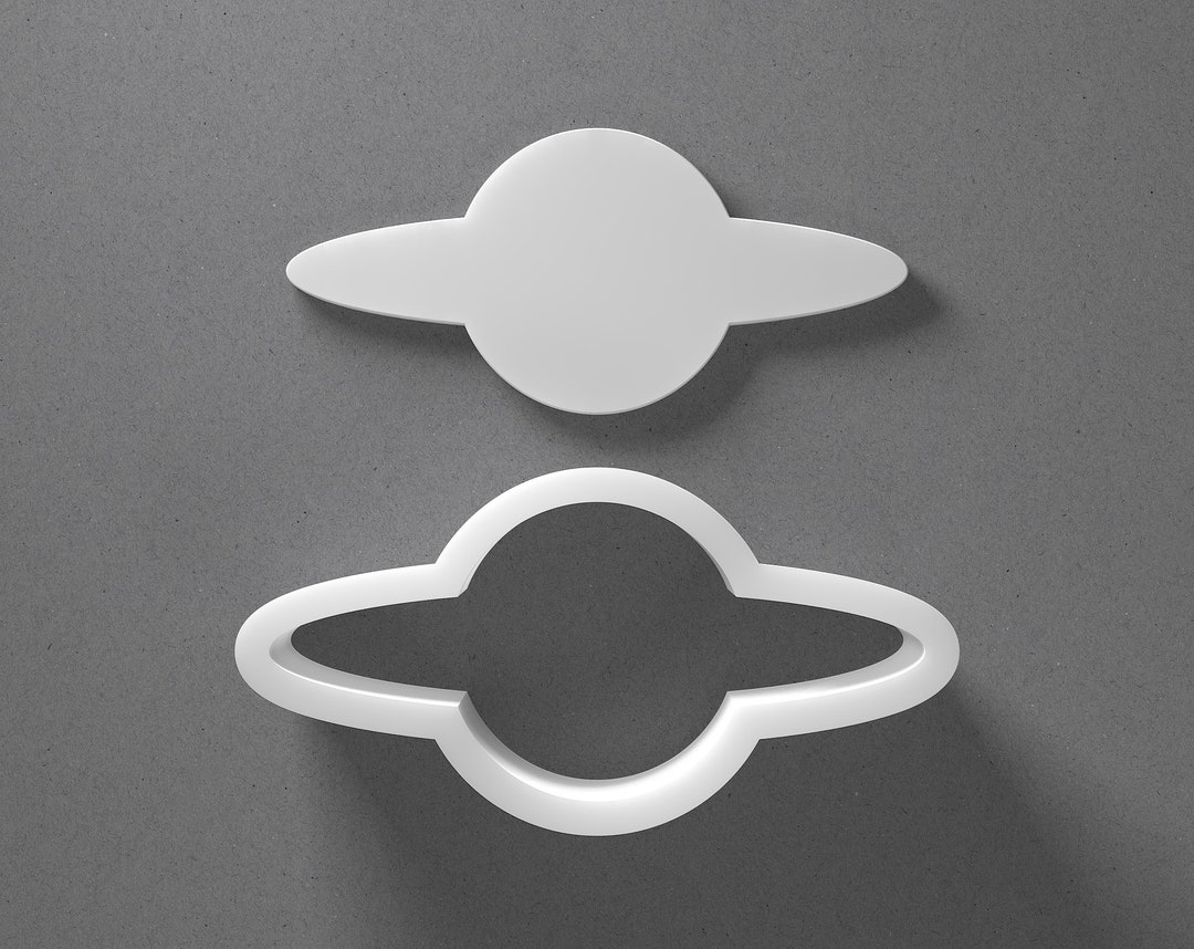 Saturn Cookie Cutter - From Mini to Large - Planet With Rings Polymer ...