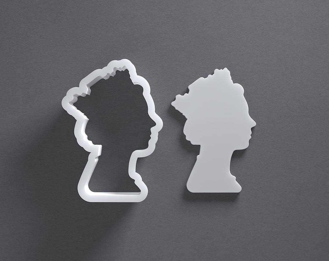 Queen Elizabeth II Cookie Cutter From Mini to Large Royal - Etsy