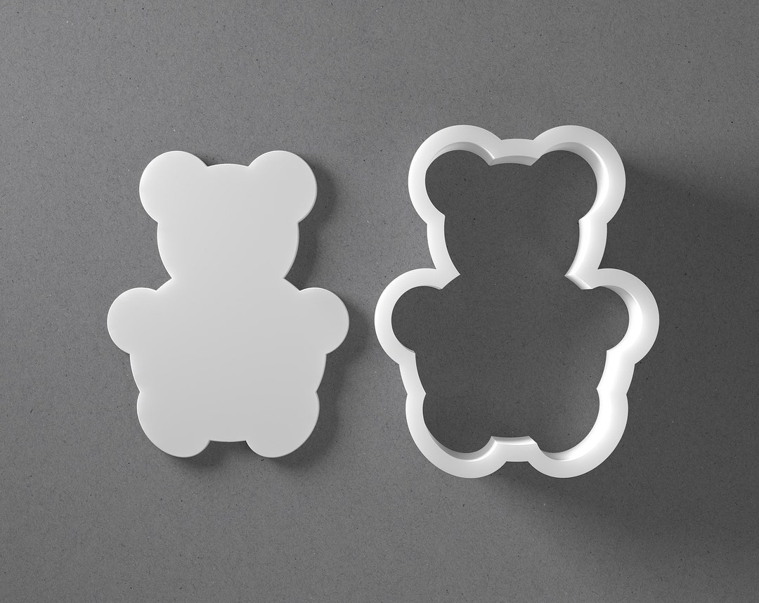 Teddy Bear Cookie Cutter From Mini to Large Polymer Clay Jewelry and ...