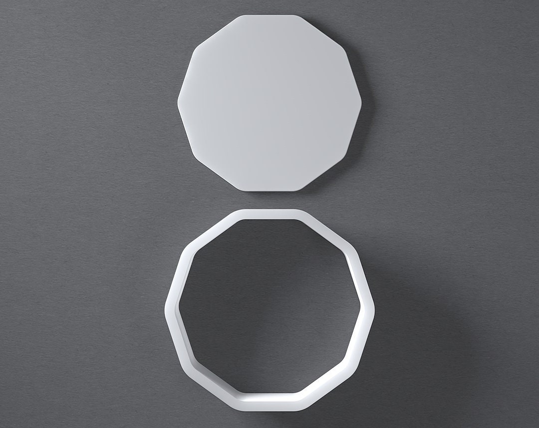Rounded Decagon Cookie Cutter From Mini to Large Round - Etsy