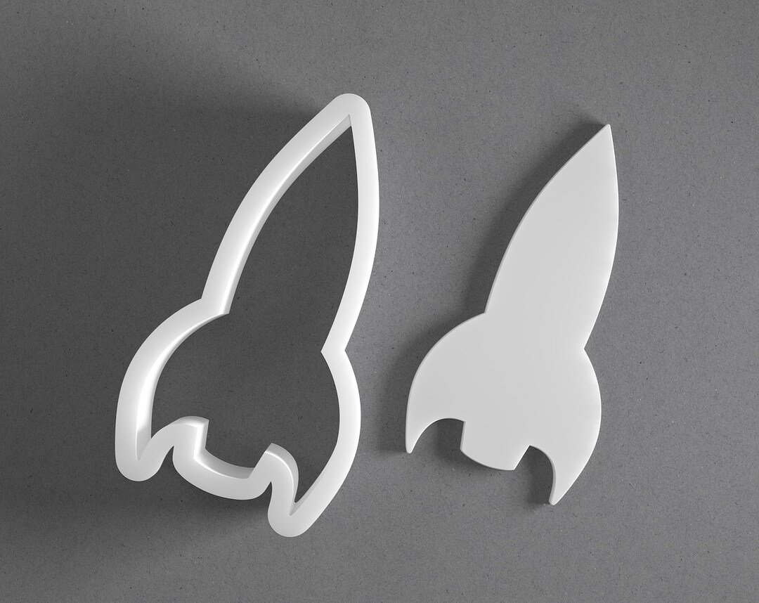Rocket Cookie Cutter - From Mini to Large - Rocketship Spaceship ...