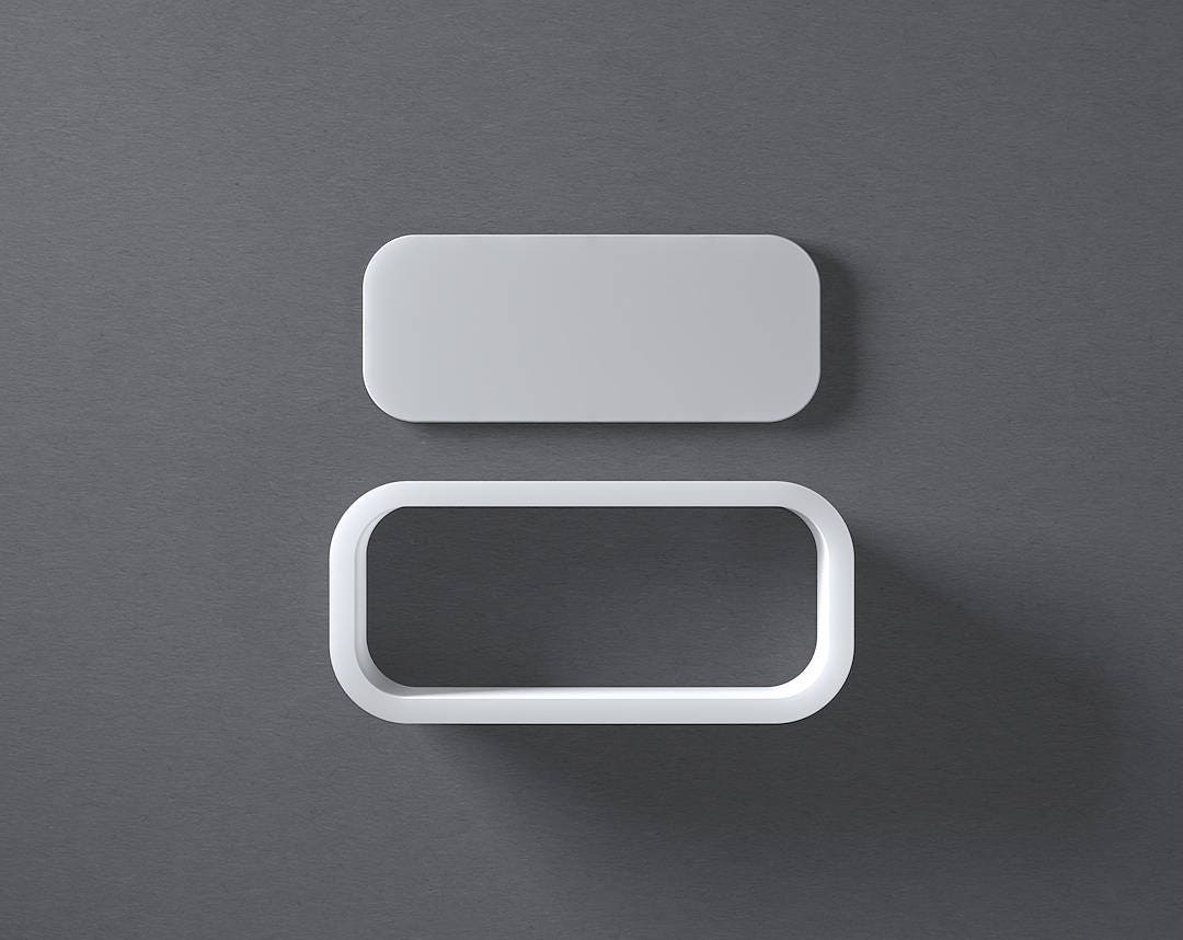 Rounded Rectangle Cookie Cutter From Mini to Large Plaque - Etsy