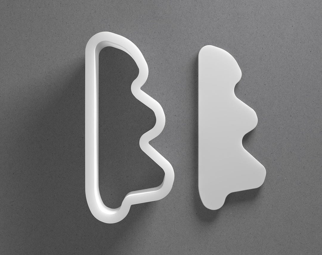 Irregular Wavy Organic Shape Cookie Cutter & Pebble Polymer Clay ...