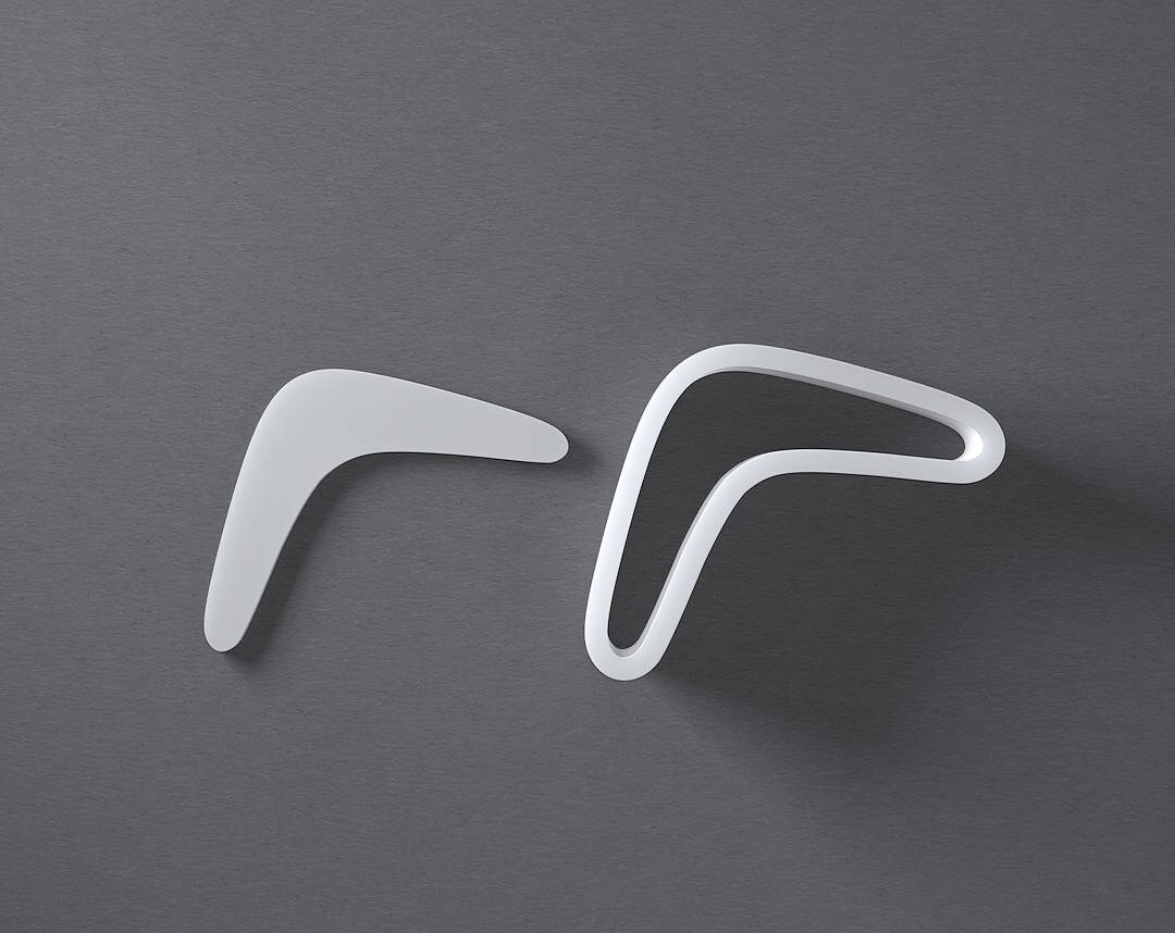 Boomerang Cookie Cutter From Mini to Large Australia - Etsy