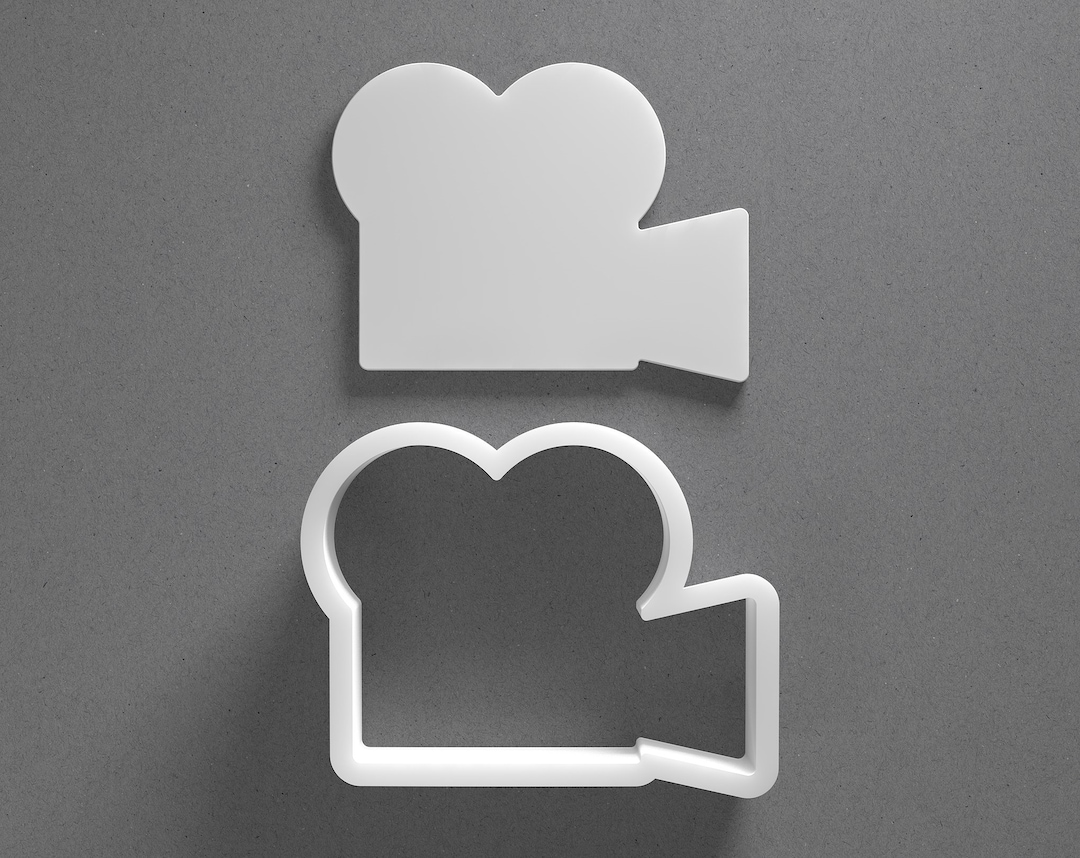 Movie Camera Cookie Cutter - From Mini to Large - Film Cinema Polymer ...