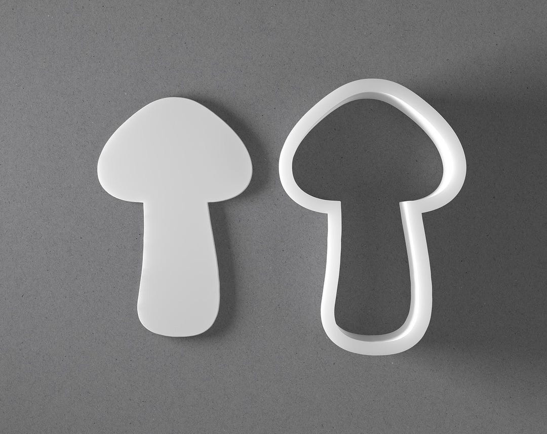 Tall Long Mushroom Cookie Cutter & Fungus Polymer Clay Earring, Pottery ...