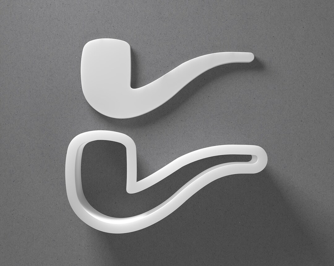 Pipe Cookie Cutter - From Mini to Large - Rene Magritte Polymer Clay ...