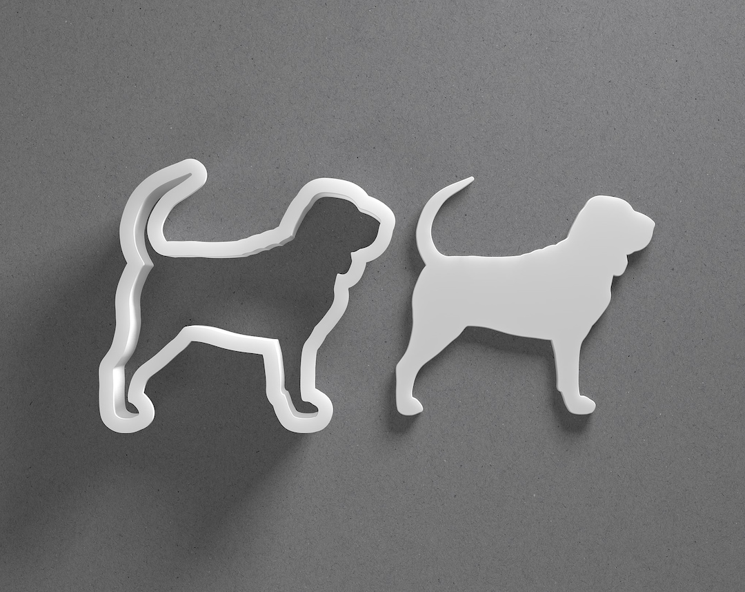 Bloodhound Cookie Cutter - From Mini to Large - Dog Breed Polymer Clay ...
