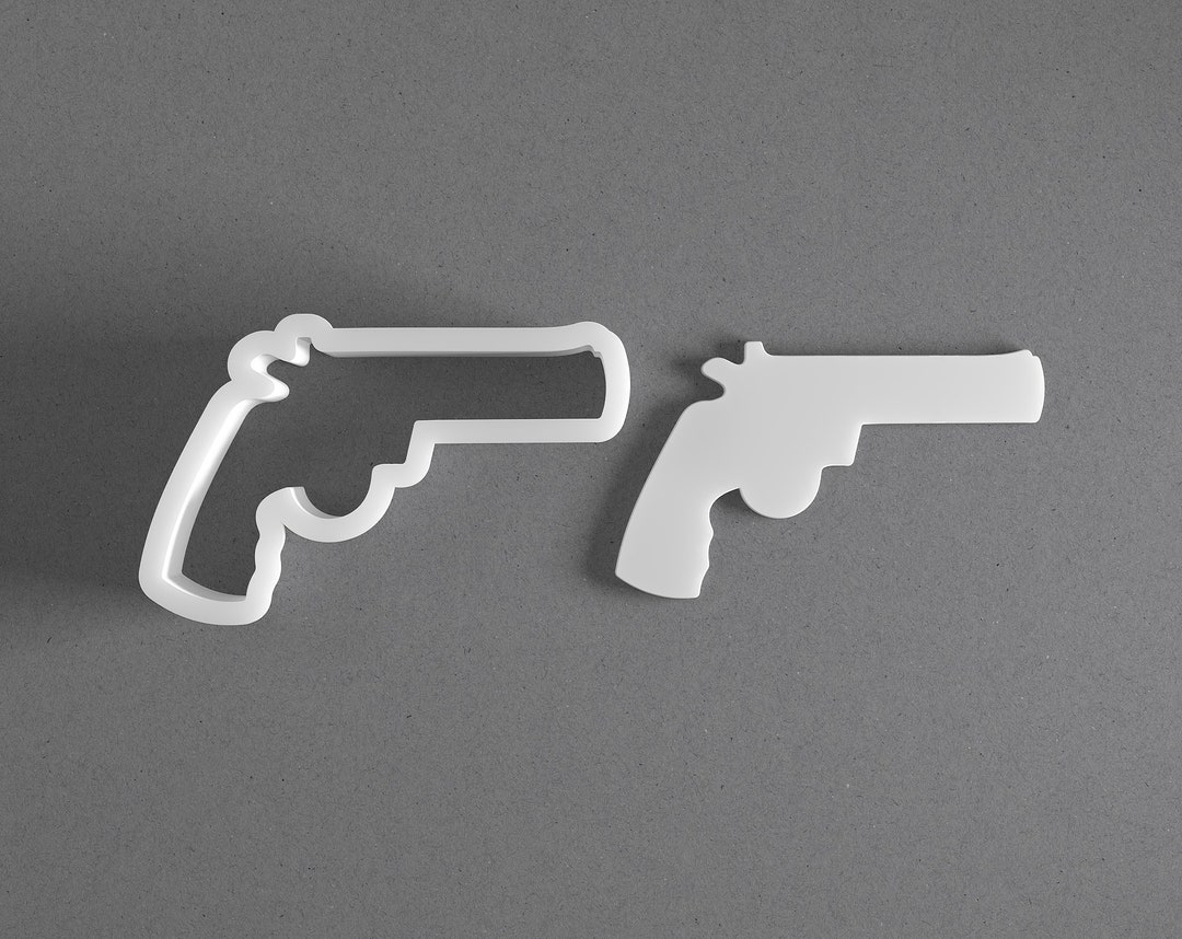 Revolver Gun Cookie Cutter - From Mini to Large - Polymer Clay Jewelry ...
