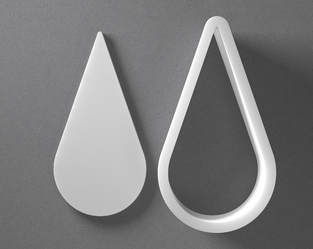 Water Drop Cookie Cutter - From Mini to Large - Water Drop Polymer Clay ...