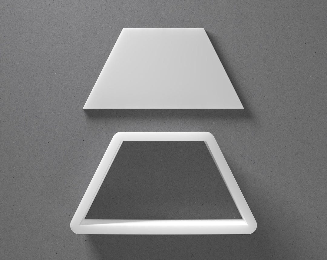 Trapezium Cookie Cutter & Trapezoid Polymer Clay Earring, Pottery Tool ...