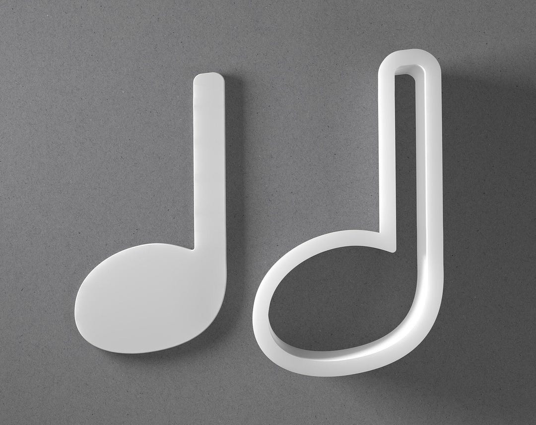 Quarter Music Note Cookie Cutter & Music Polymer Clay Earring, Pottery ...