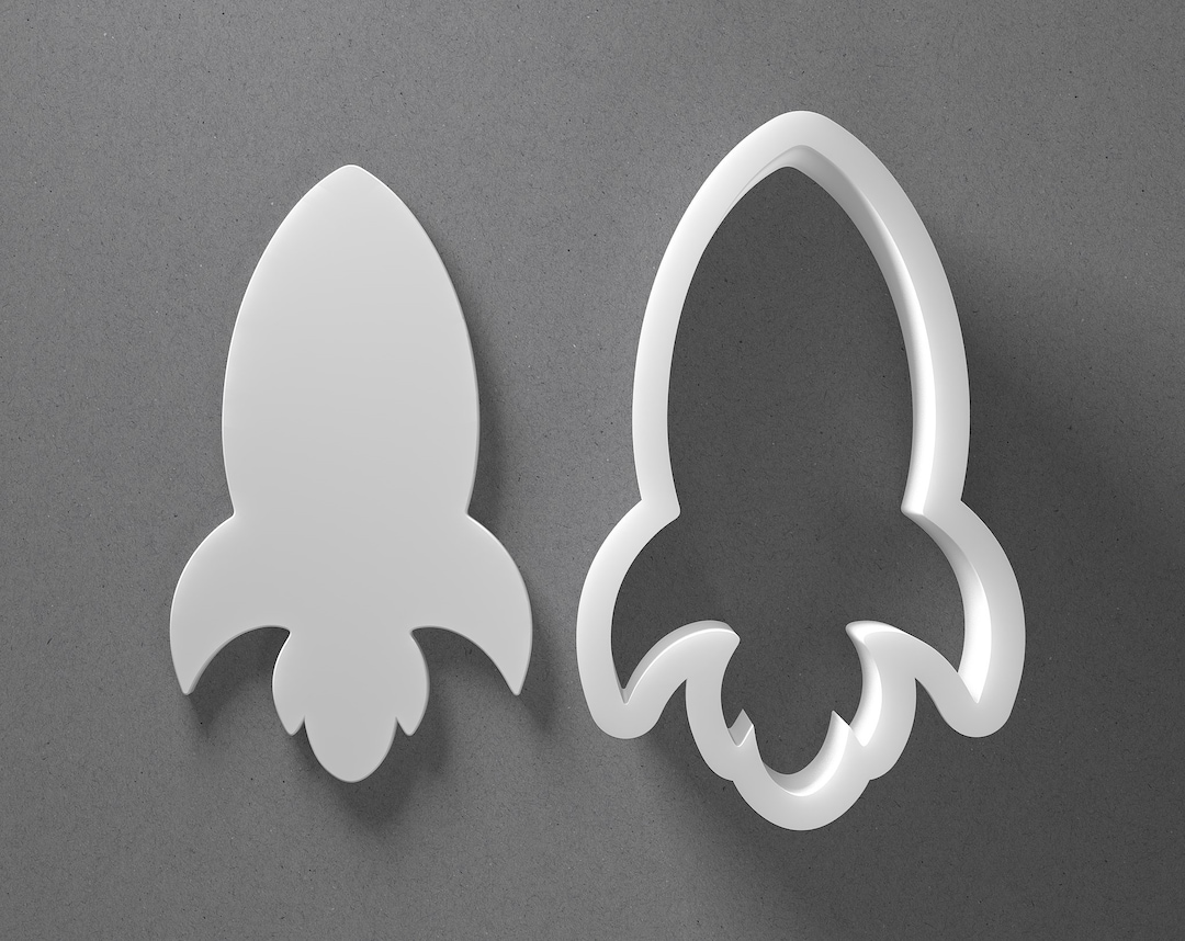 Rocket Cookie Cutter - From Mini to Large - Rocketship Spaceship ...