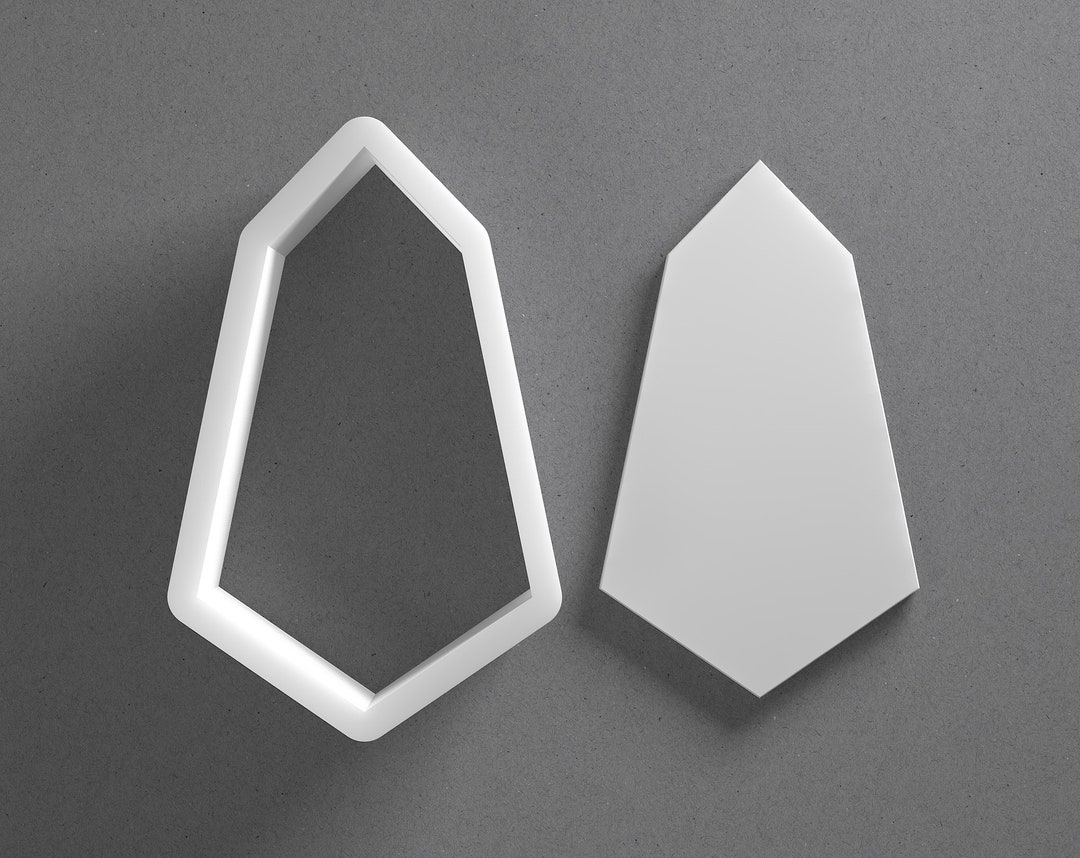 Irregular Hexagon Cookie Cutter - From Mini to Large - Drop Jewel Gem ...