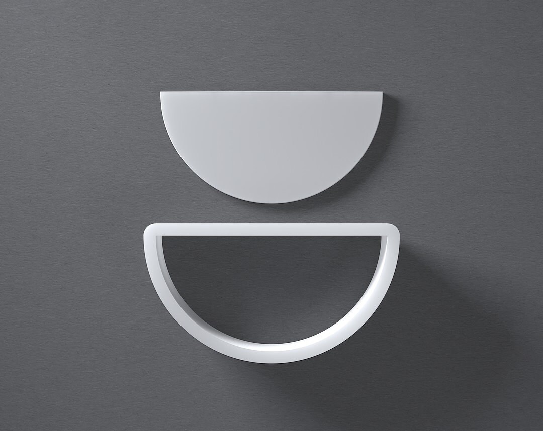 Half Circle Cookie Cutter From Mini to Large Semicircle - Etsy
