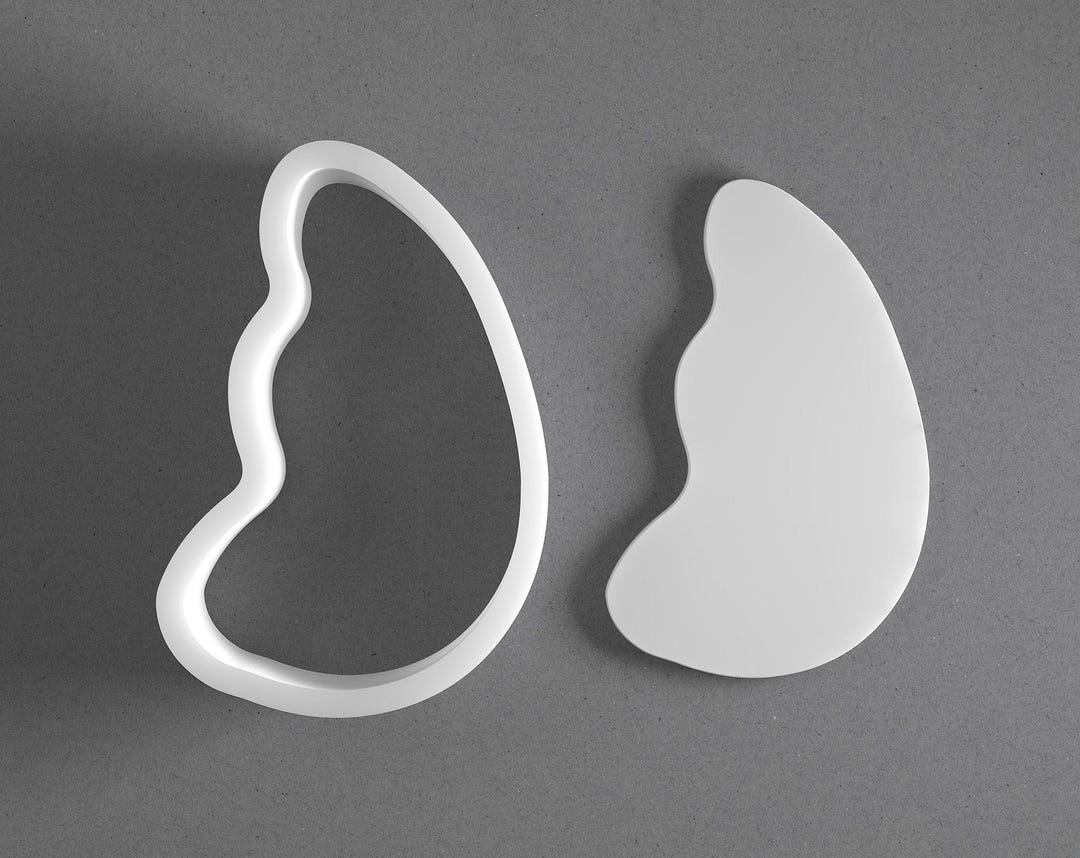 Irregular Organic Pebble Cookie Cutter & Dangle Polymer Clay Earring ...