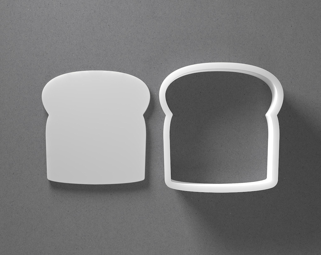 Toast Bread Slice Cookie Cutter & Food Polymer Clay Earring, Pottery ...