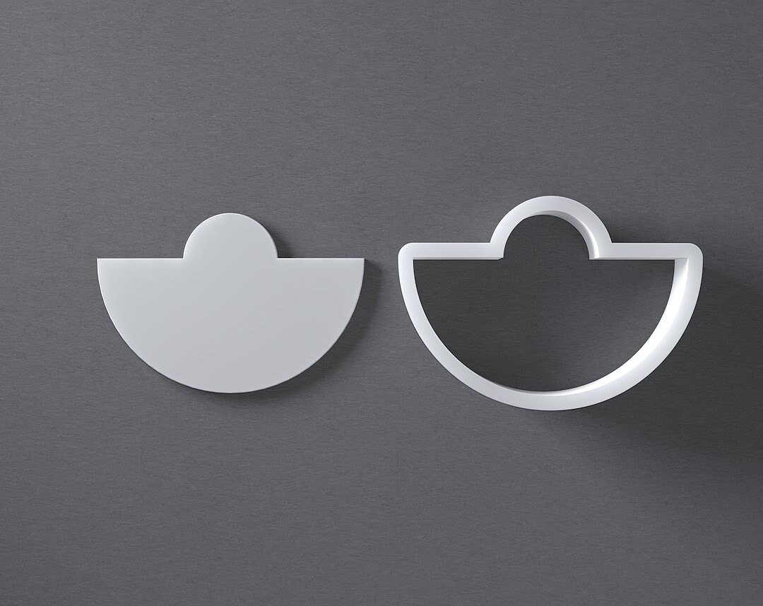 Half Circle Cookie Cutter From Mini to Large Ornament - Etsy