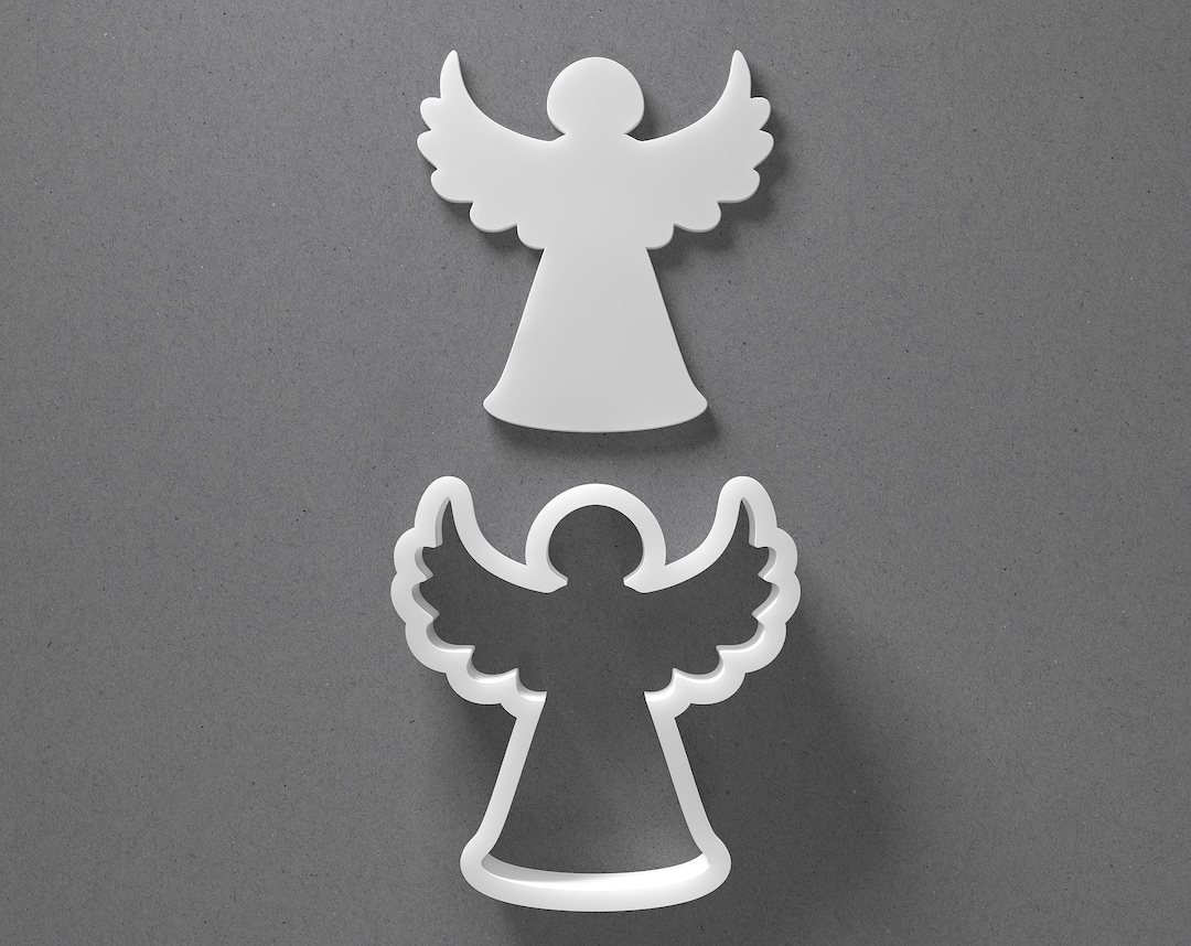 Angel Cookie Cutter - From Mini to Large - Christmas Polymer Clay ...