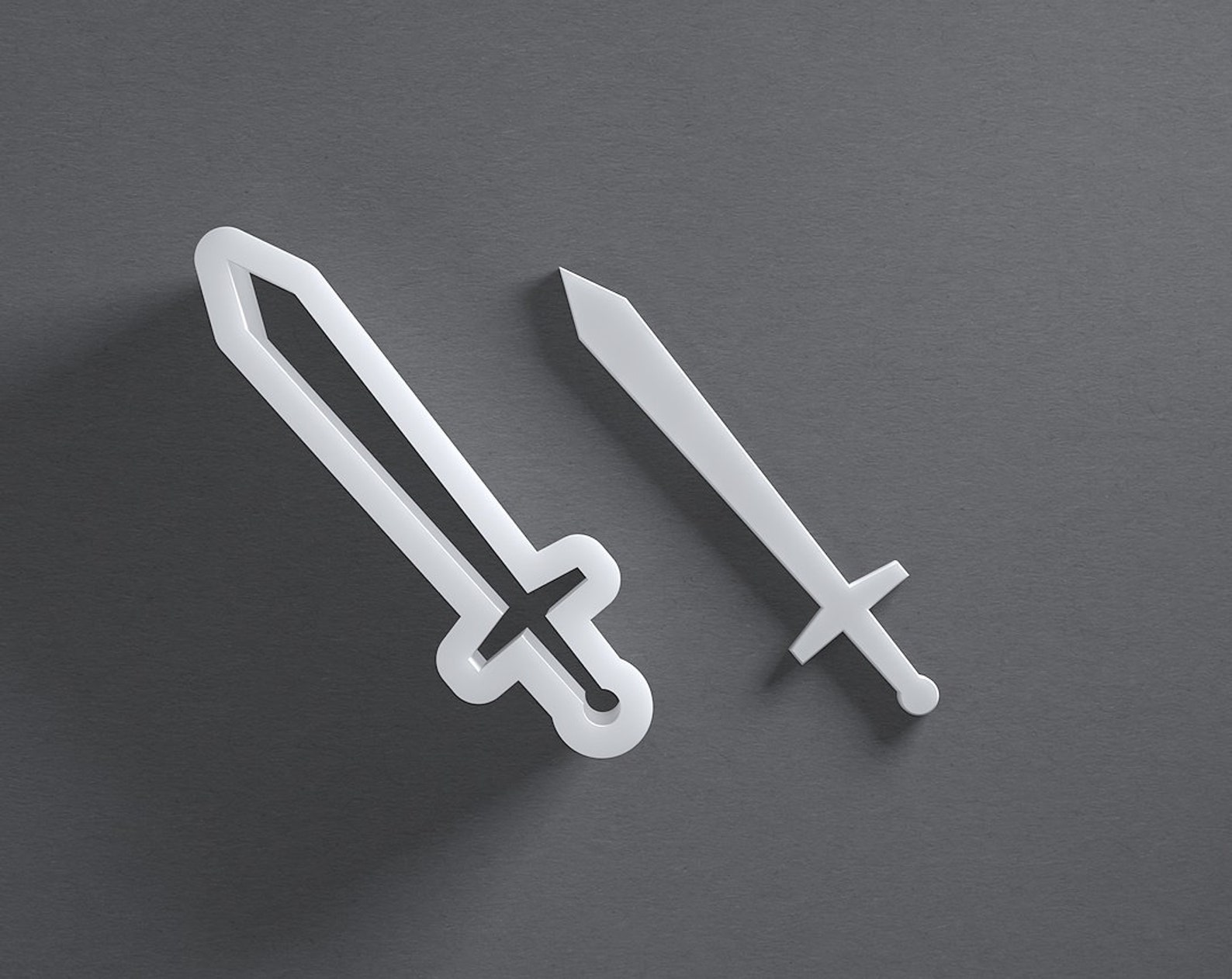 Sword Cookie Cutter From Mini to Large Polymer Clay | Etsy